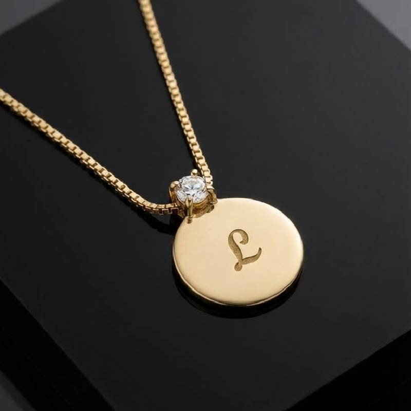 Letter L Necklace - Theo Grace