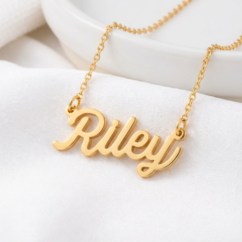 Riley Name Necklace Unisex Designs - Theo Grace